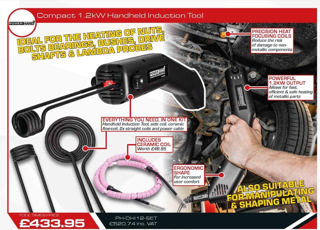 POWERHAND Compact Handheld Induction Tool 1.2KW PH-DHI12-SET - Garage ...