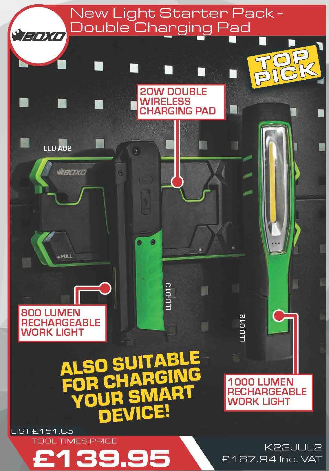 BOXO Double Charging Pad Including LED-012 & LED-013 K23JUL2 - Garage ...