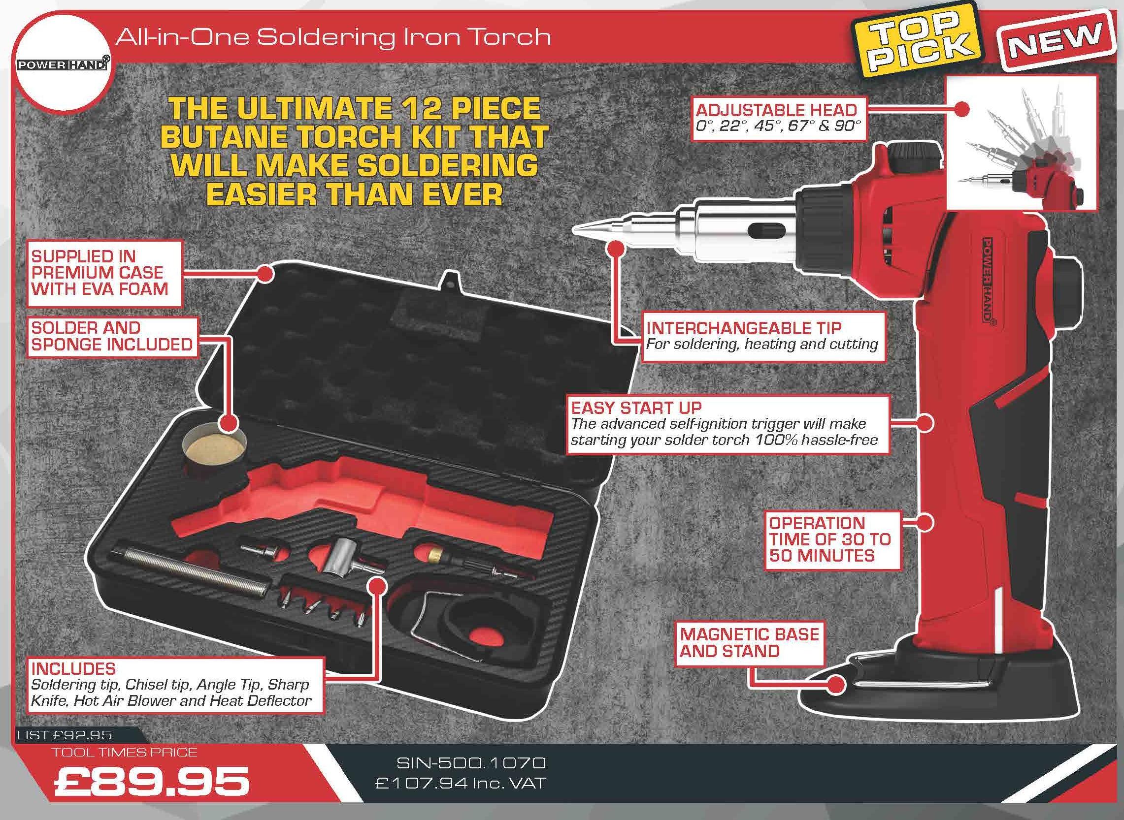POWERHAND All In One Soldering Iron Torch SIN-500.1070 - Garage ...