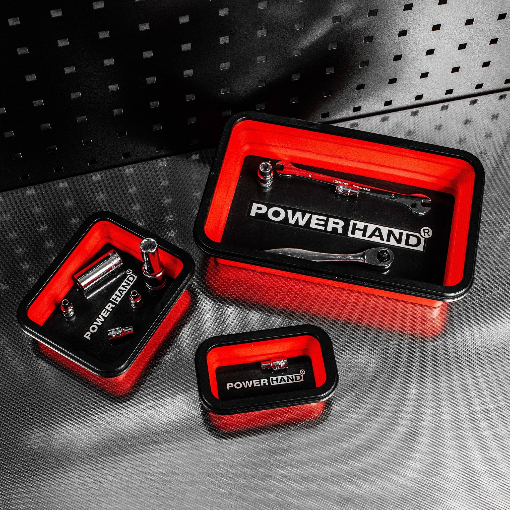 POWERHAND 3pc Magnetic Foldable Tray Set SIN-300.0033 - Garage ...
