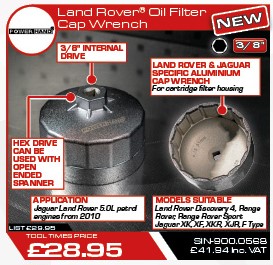 POWERHAND Land Rover Oil Filter Cap Wrench SIN-900.0568 - Garage ...