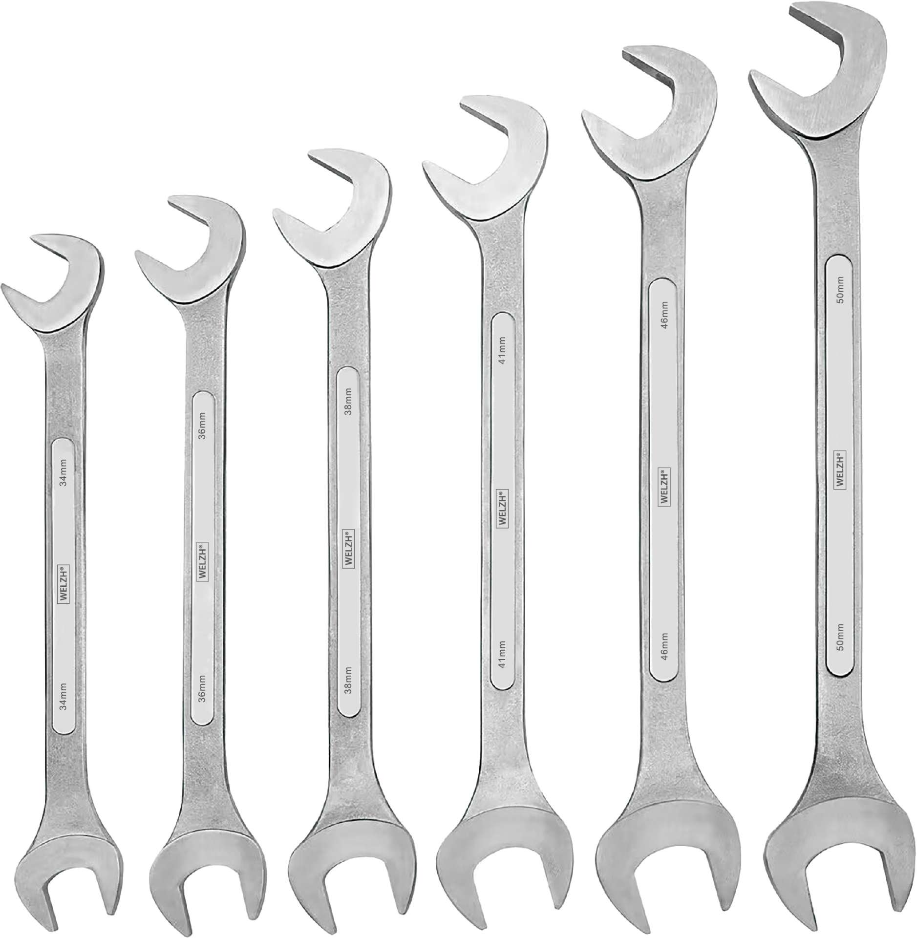 WELZH Jumbo Angled Combination Spanner Set 34-50 mm 5368-WW 5368WW ...