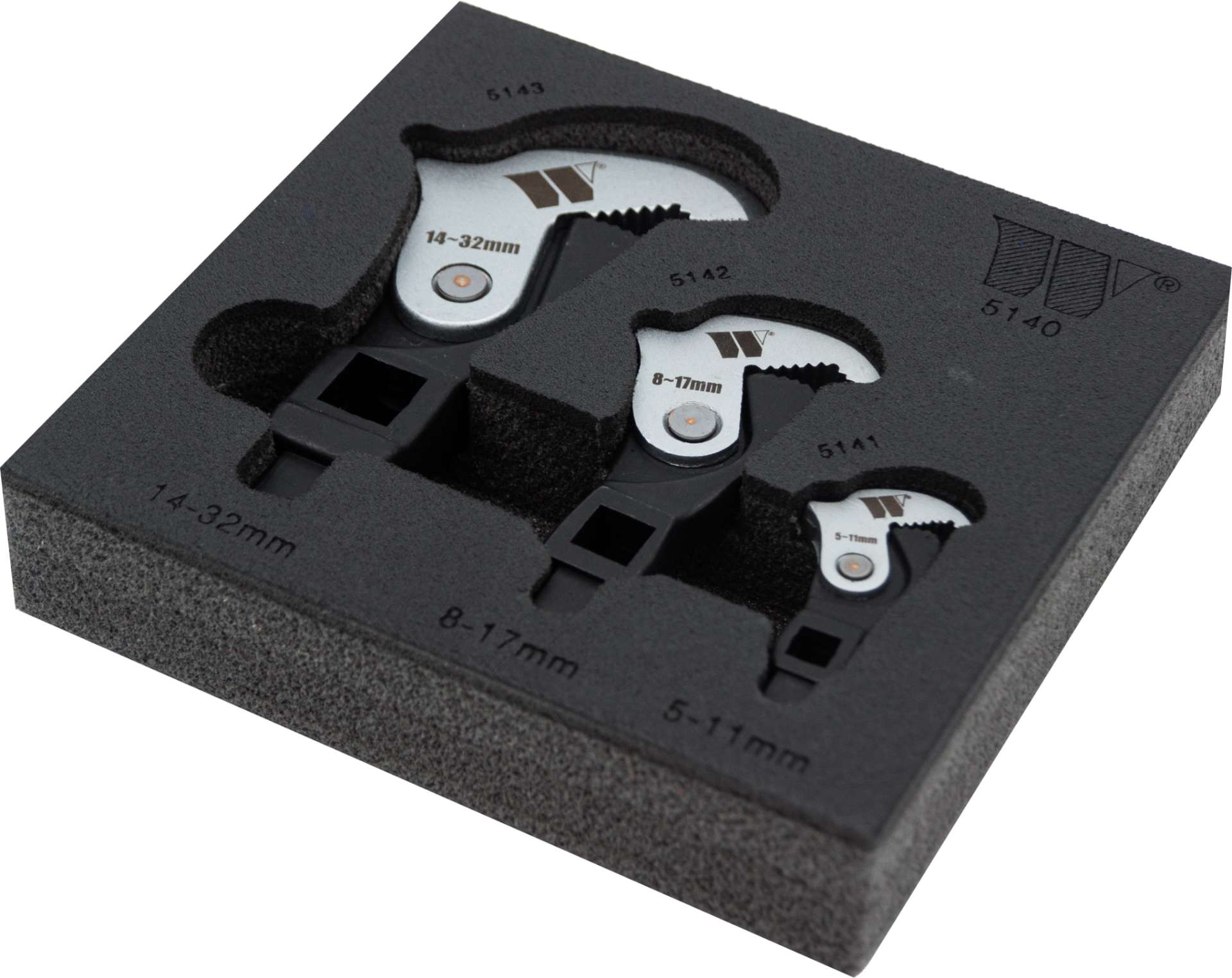 WELZH 3pc Quick-Grip Adjustable Wrench Head Set 5140-WW 5140WW - Garage ...